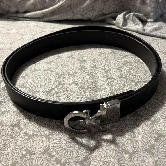 Calvin Klein | Accessories | Ck Reversible Leather Logo Belt 3x | Poshmark